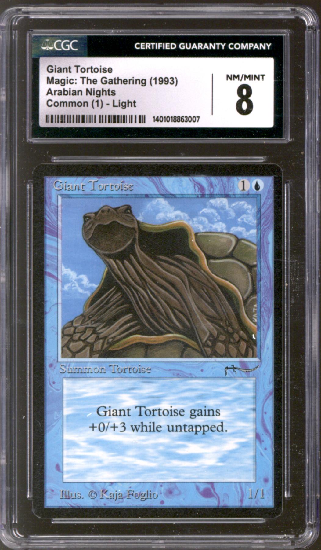Magic the Gathering Arabian Nights Light Giant Tortoise CGC 8 | DA Card ...