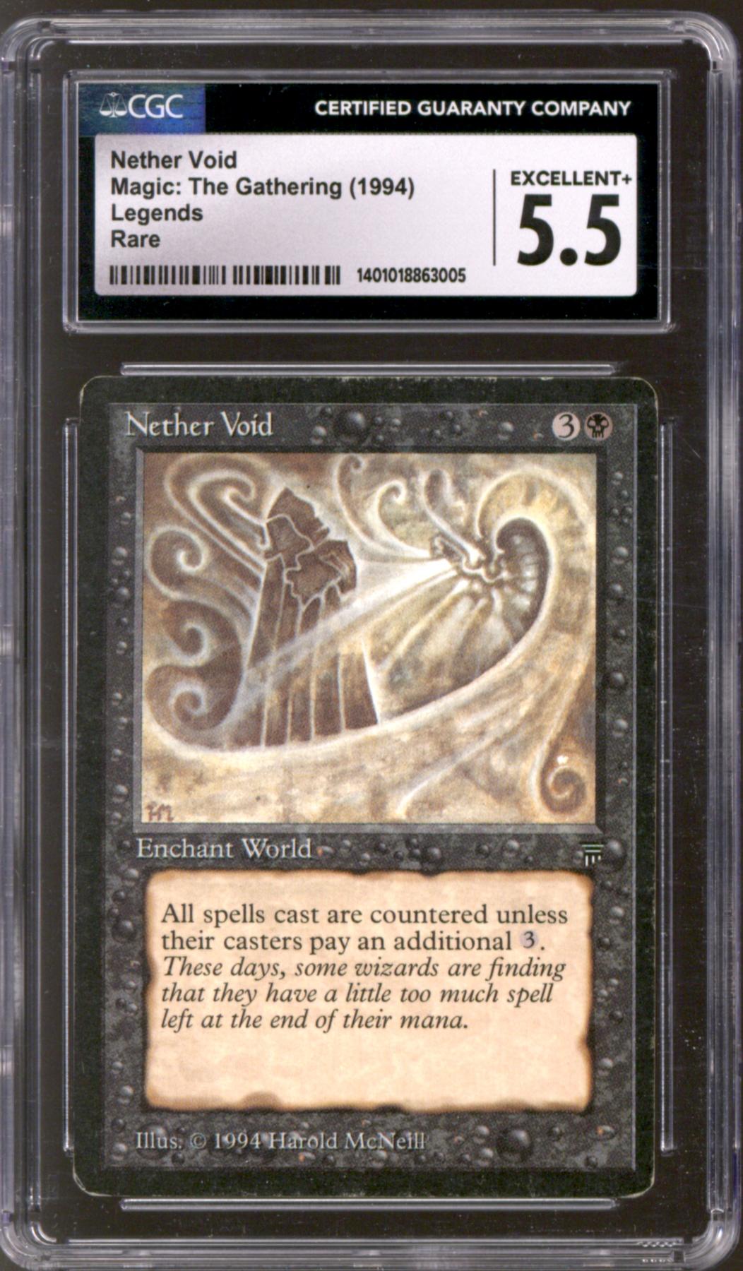 Magic the Gathering Legends Nether Void CGC 5.5 MODERATELY PLAYED MP ...