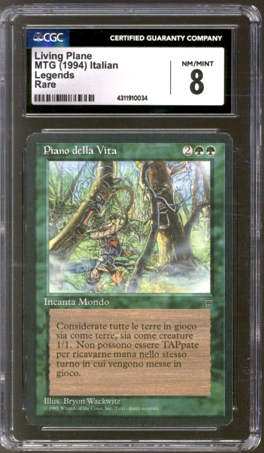 Magic the Gathering Legends Italian Living Plane CGC 8 | DA Card World