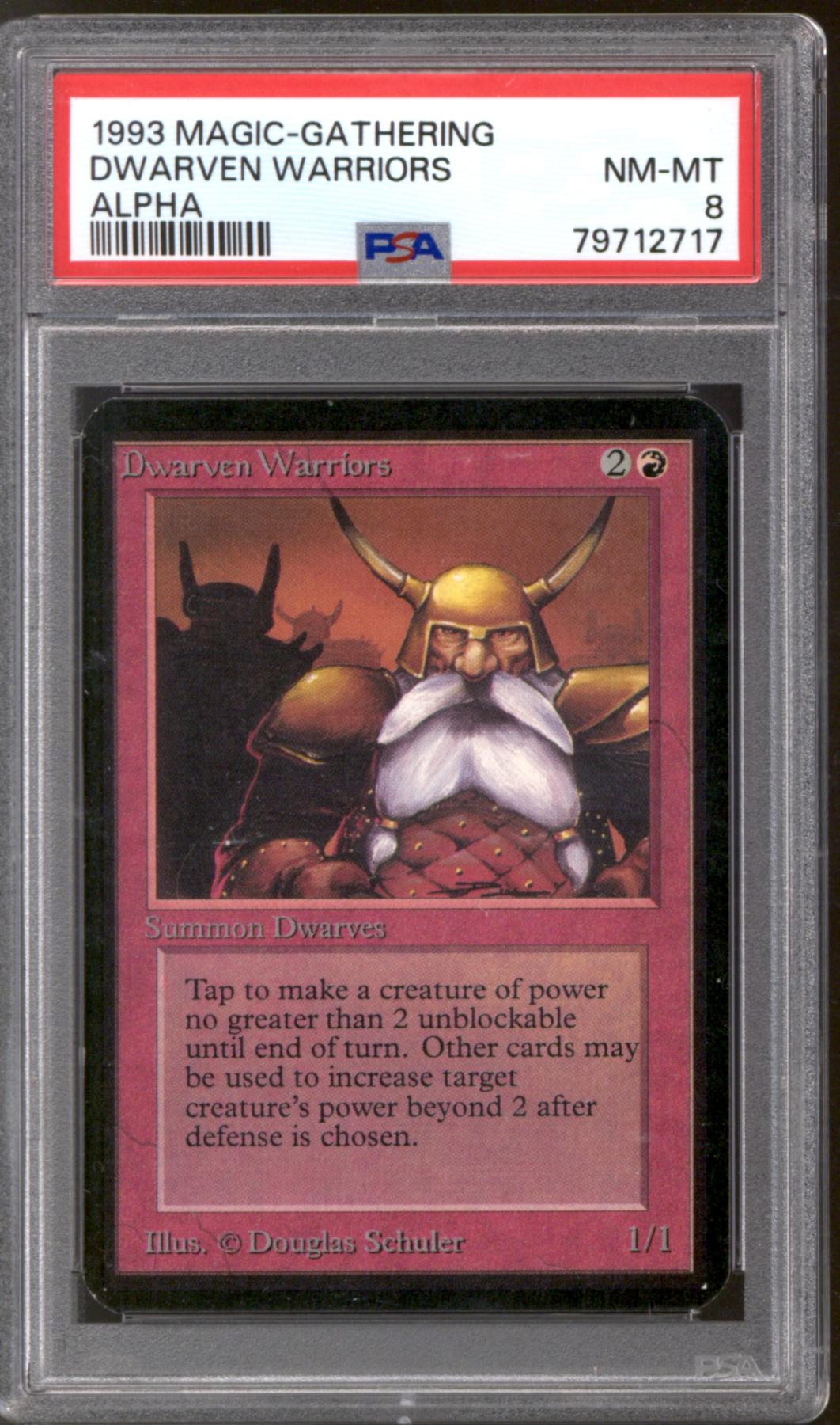 Magic the Gathering Alpha Dwarven Warriors PSA 8 | DA Card World