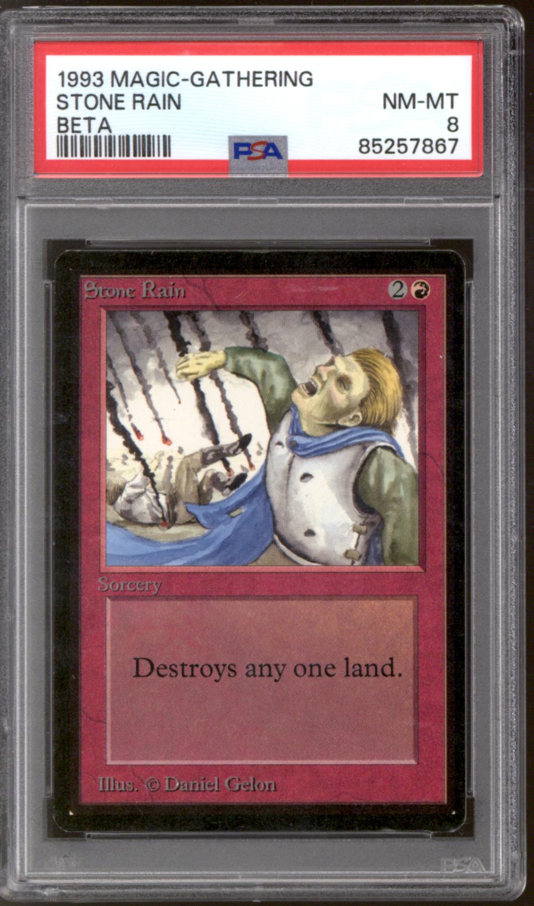 Magic the Gathering Beta Stone Rain PSA 8 | DA Card World