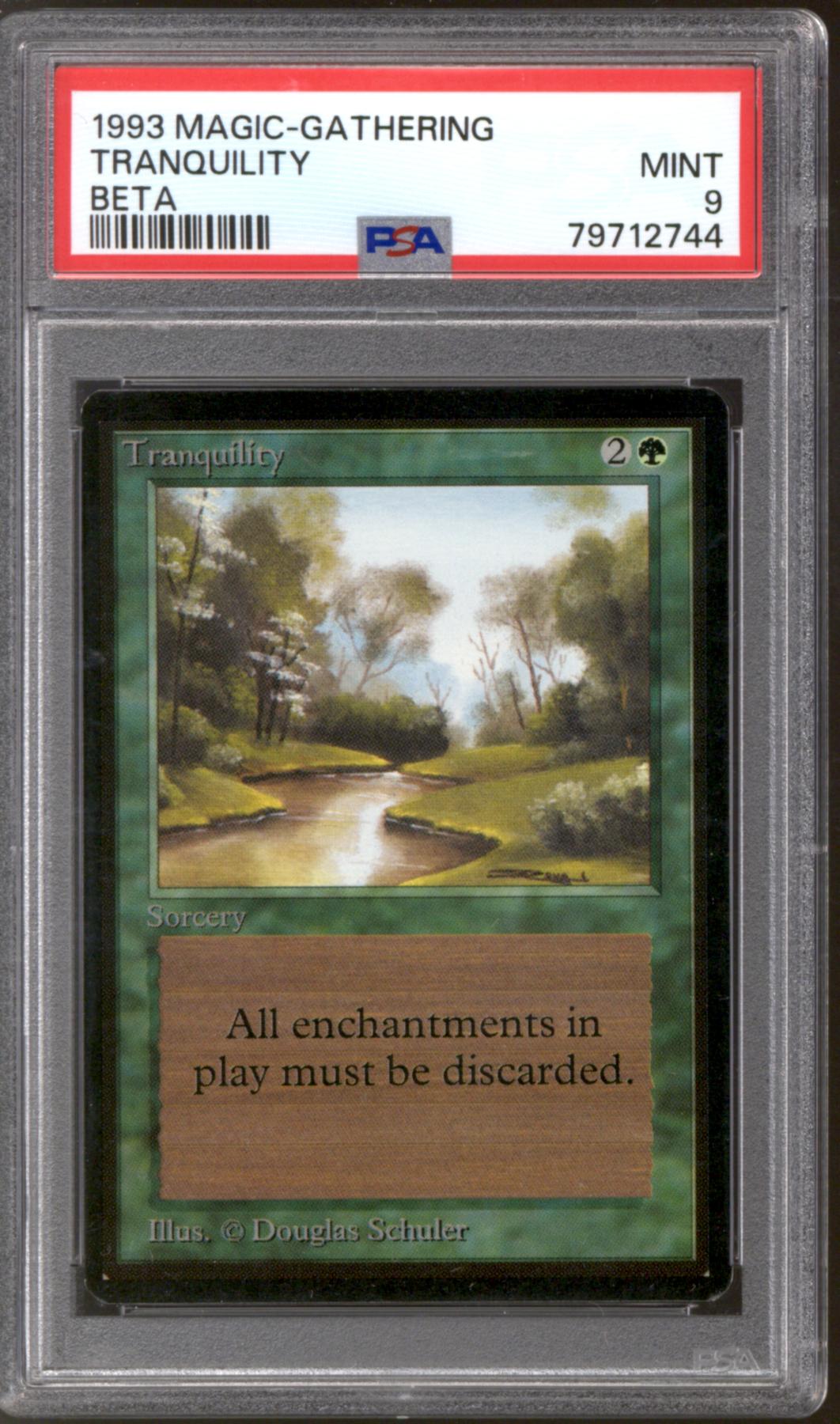 Magic the Gathering Beta Tranquility PSA 9 NEAR MINT NM | DA Card World