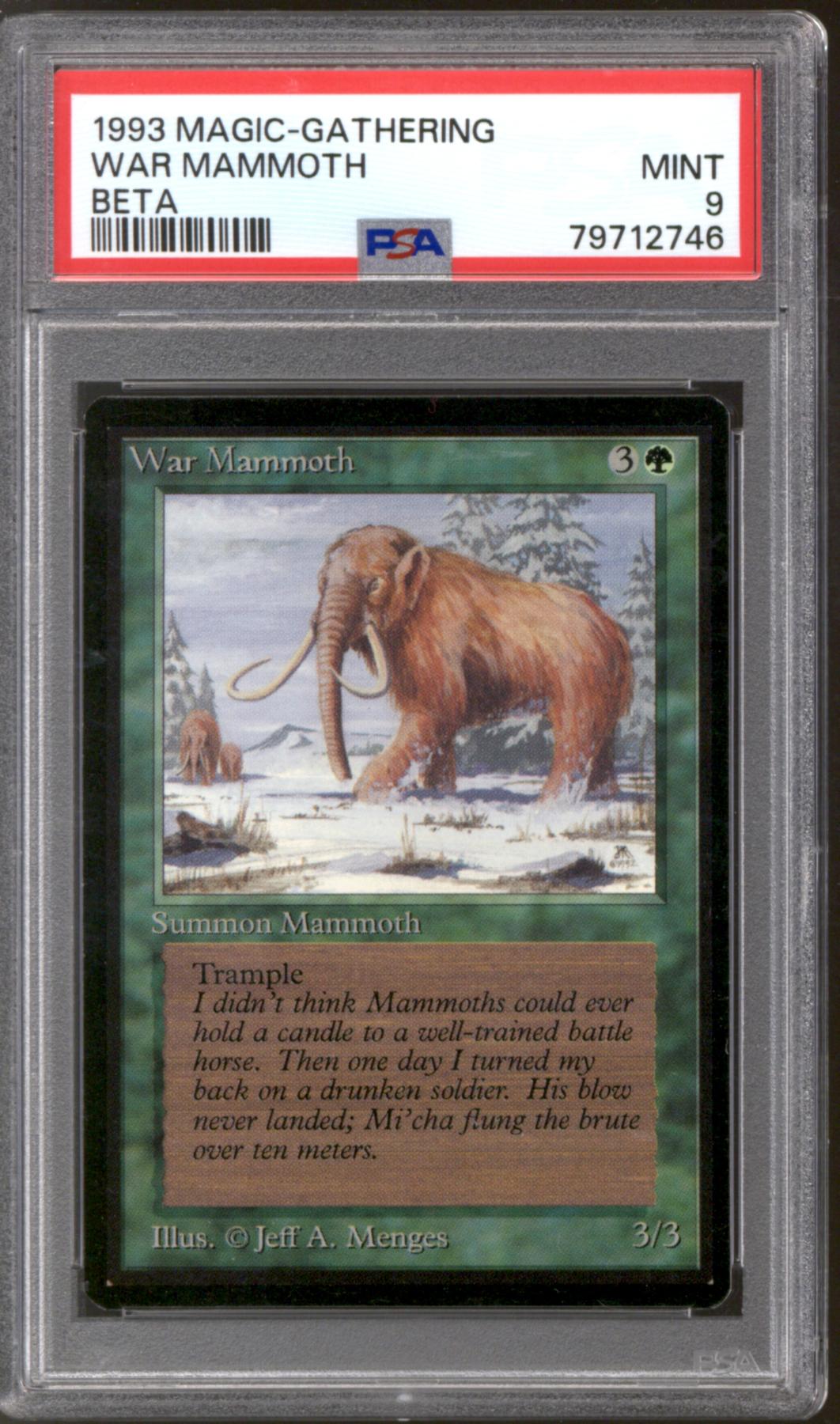 Magic the Gathering Beta War Mammoth PSA 9 | DA Card World