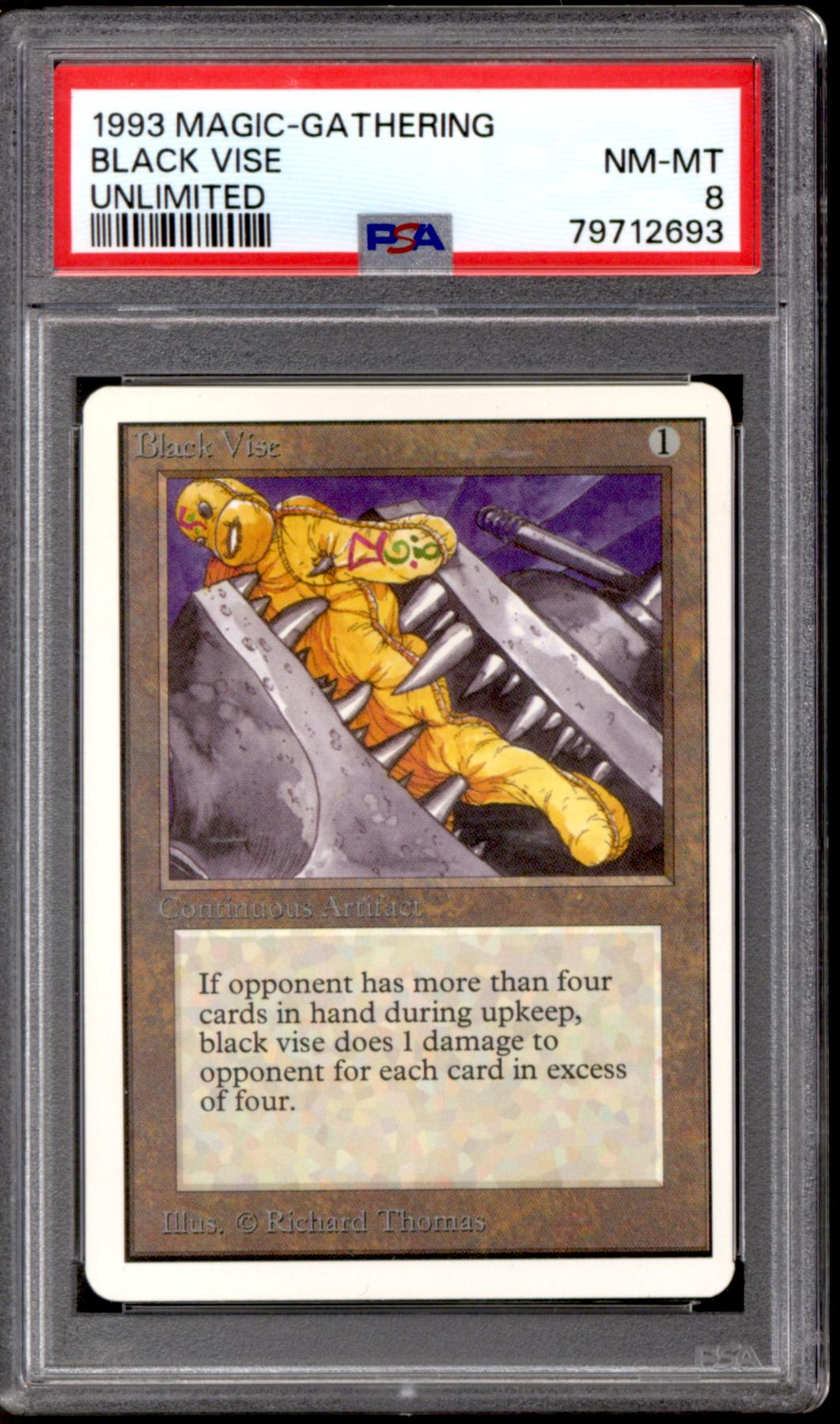 Magic the Gathering Unlimited Black Vise PSA 8 | DA Card World