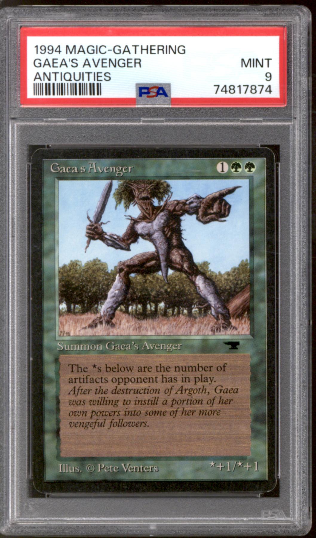 Magic the Gathering Antiquities Gaea's Avenger PSA 9 | DA Card World