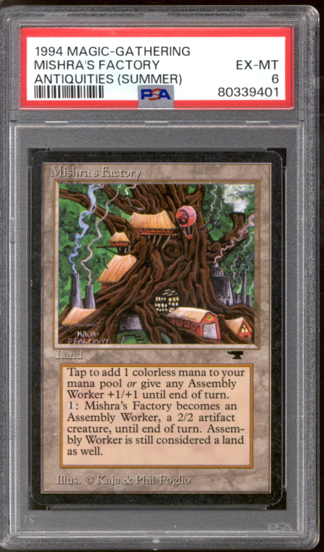 Magic the Gathering Antiquities Mishra's Factory (Summer) PSA 6 | DA ...