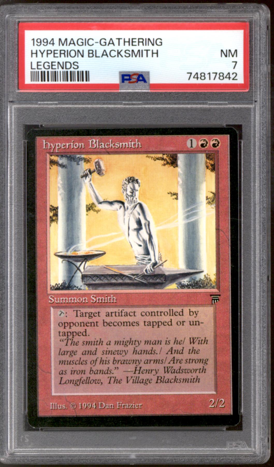 Magic the Gathering Legends Hyperion Blacksmith PSA 7 | DA Card World