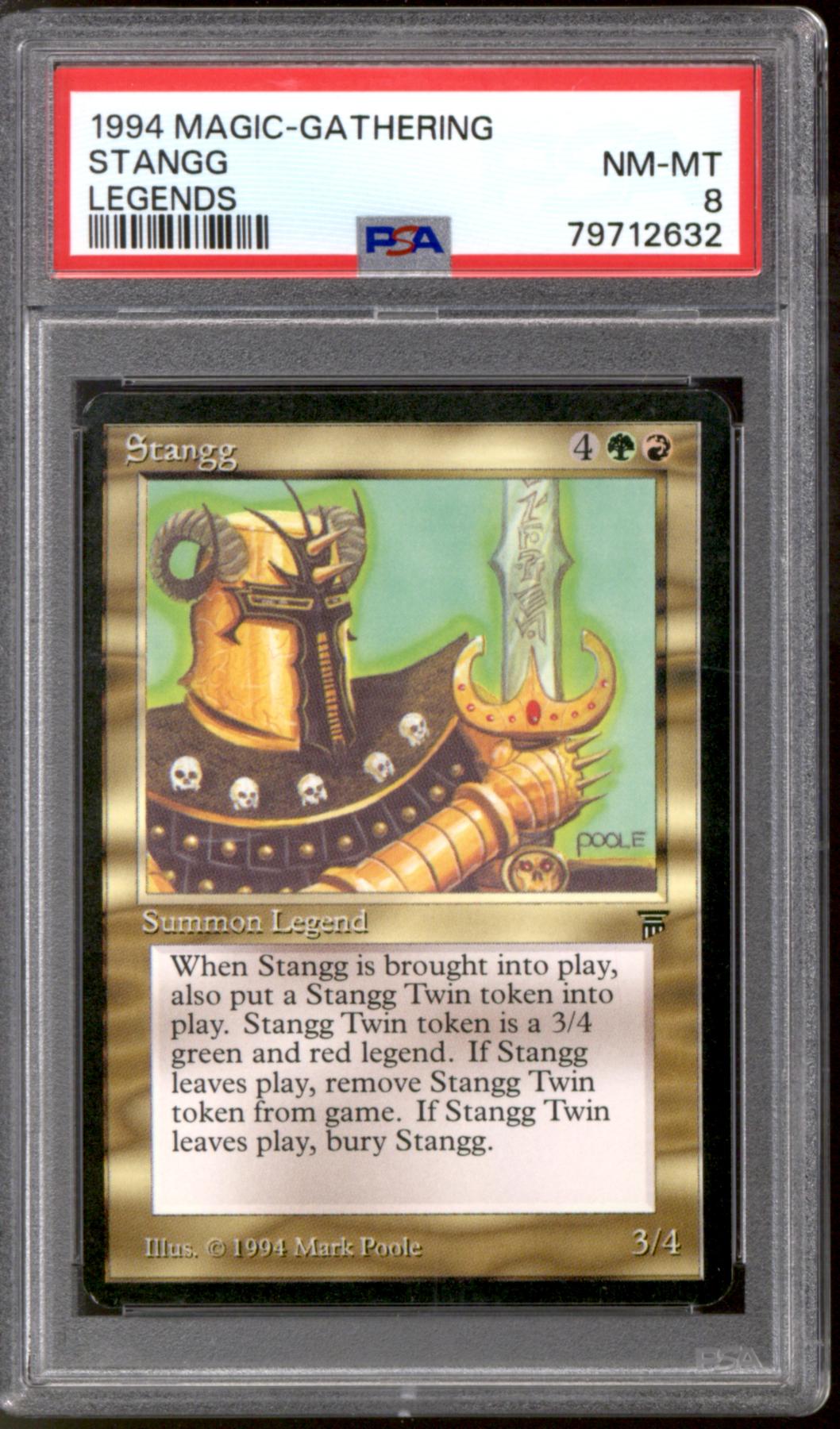 Magic the Gathering Legends Stangg PSA 8 NEAR MINT NM | DA Card World