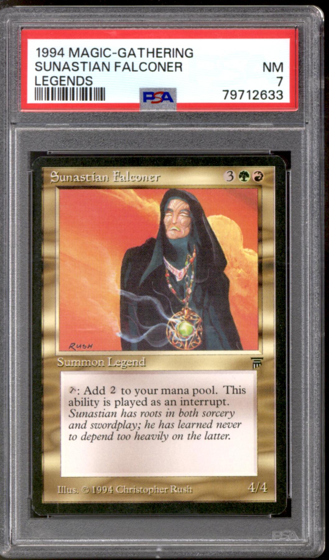 Magic The Gathering Legends Sunastian Falconer Psa 7 Da Card World
