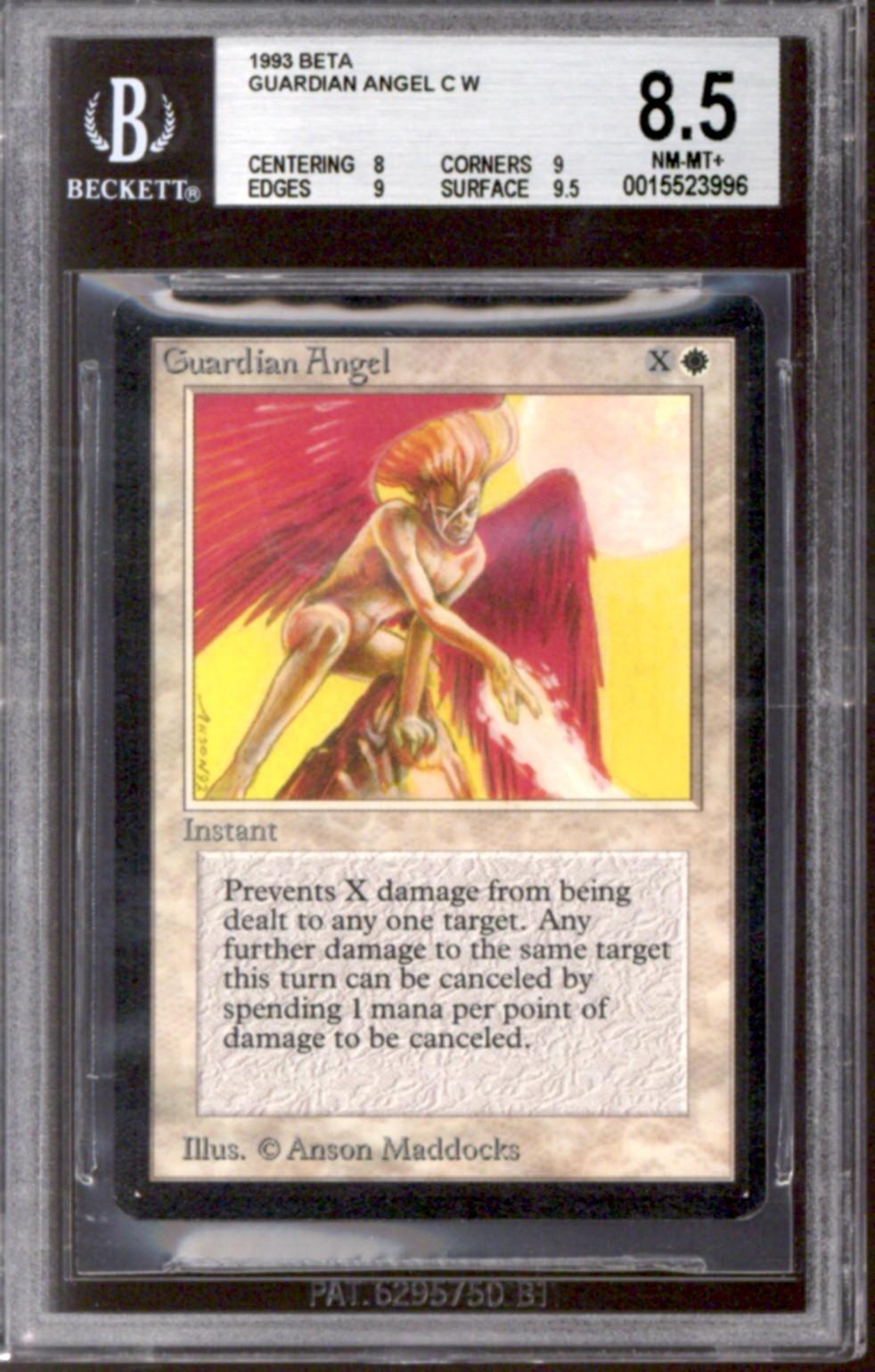 Magic the Gathering Beta Guardian Angel BGS 8.5 (8, 9, 9, 9.5) | DA ...