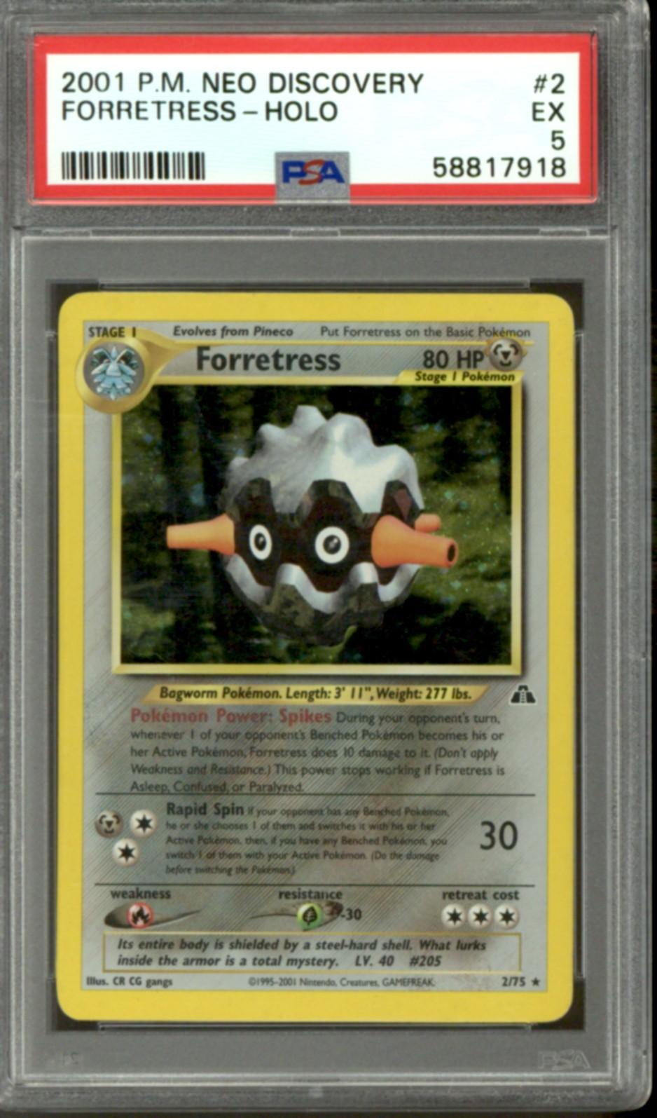 Pokemon Neo Discovery Forretress 2/75 PSA 5 | DA Card World