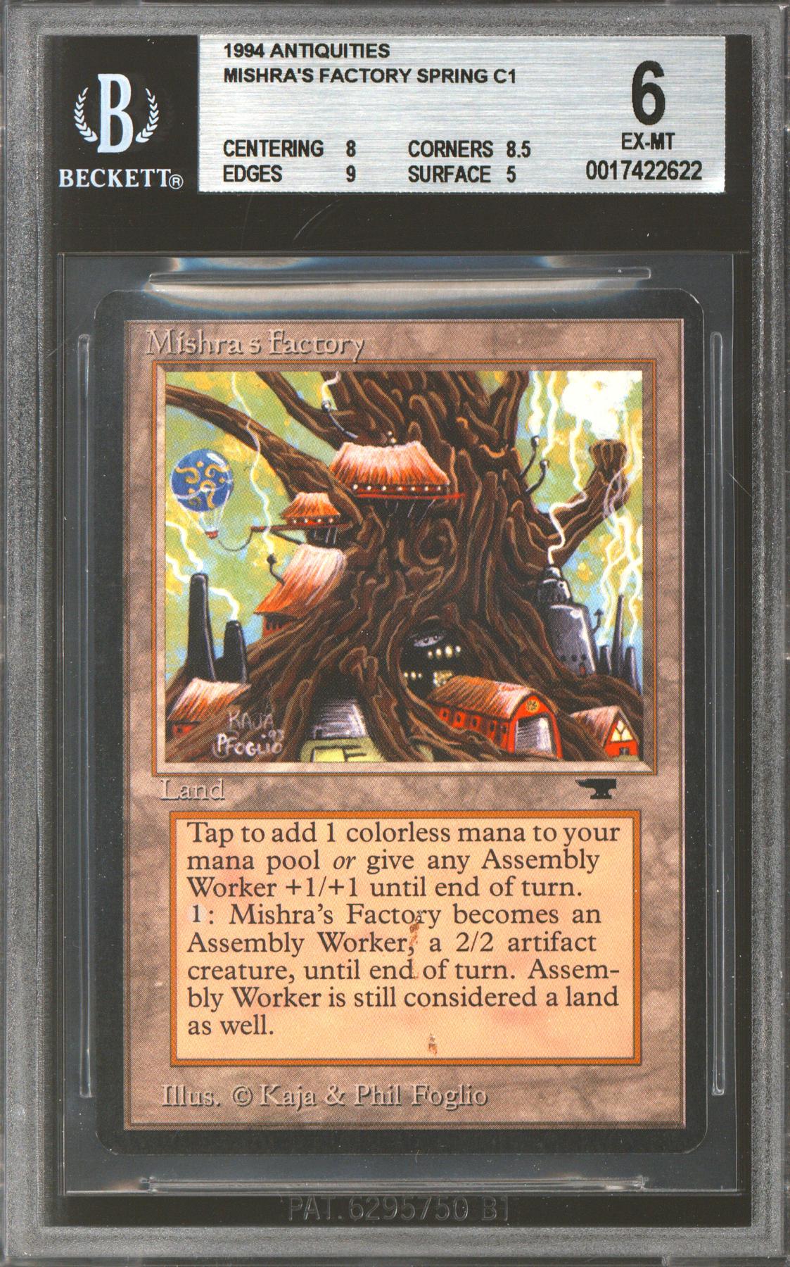 Magic the Gathering Antiquities Mishra's Factory (Spring) BGS 6 (8, 8.5 ...