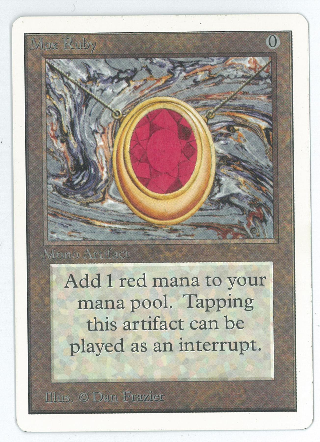 Magic the Gathering Unlimited Single Mox Ruby - SLIGHT PLAY (SP) | DA ...