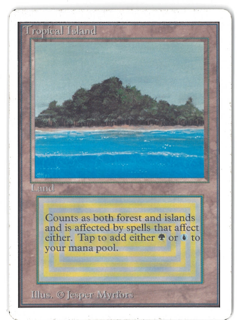 Magic the Gathering Unlimited Single Tropical Island - NEAR MINT ...