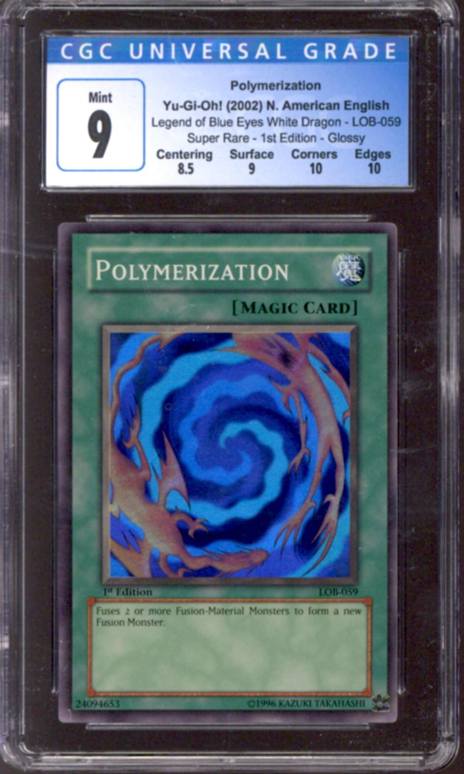Yu-Gi-Oh Legend of Blue Eyes White Dragon 1st Edition Polymerization ...