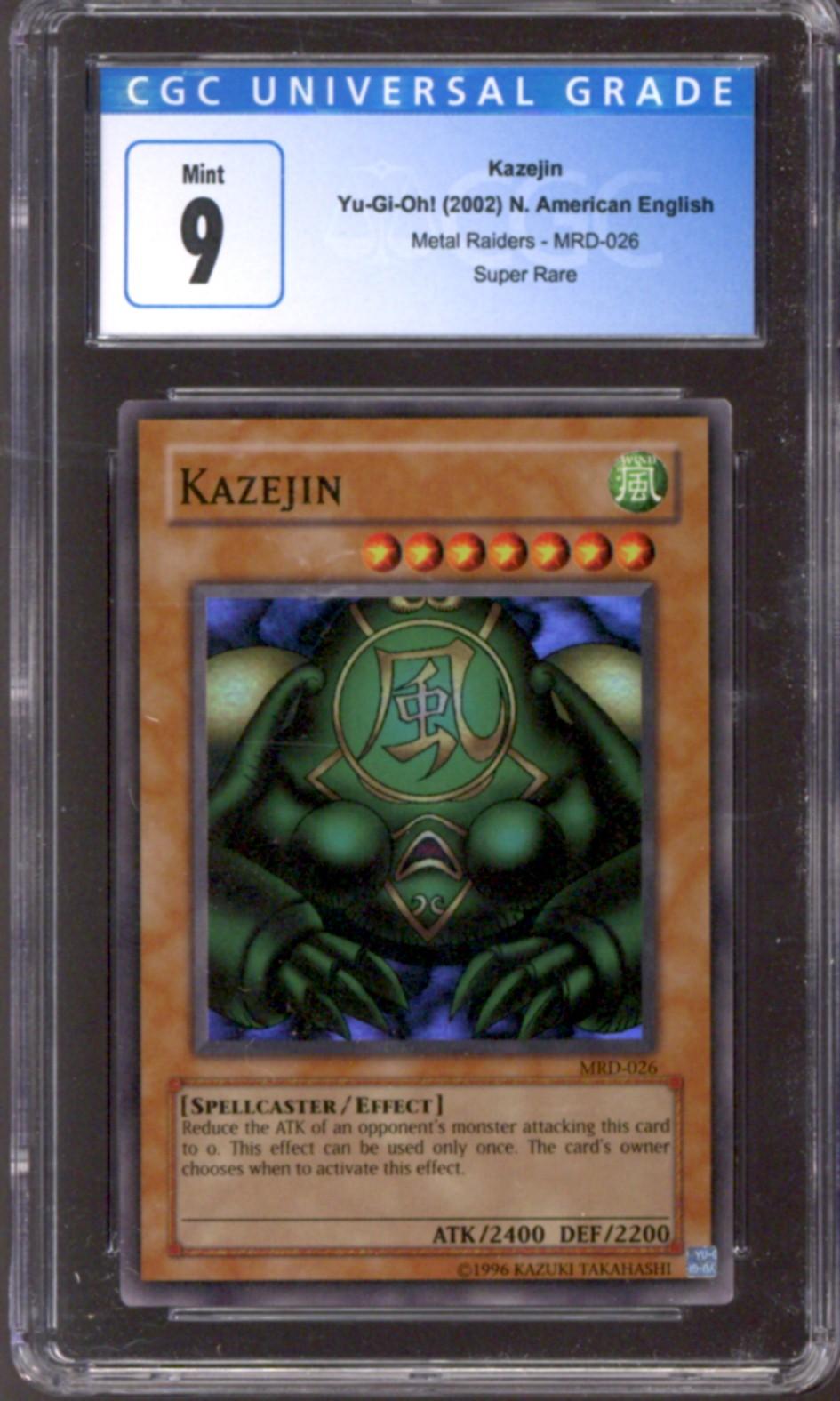 Yu-Gi-Oh Metal Raiders Kazejin MRD-026 CGC 9 | DA Card World
