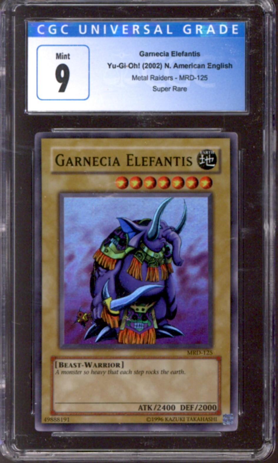 Yu-Gi-Oh Metal Raiders Garnecia Elefantis MRD-125 CGC 9 | DA Card World