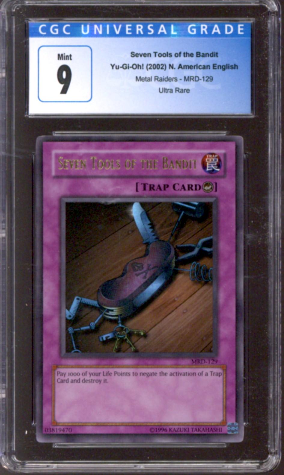 Yu-Gi-Oh Metal Raiders Seven Tools Of The Bandit MRD-129 CGC 9 | DA ...