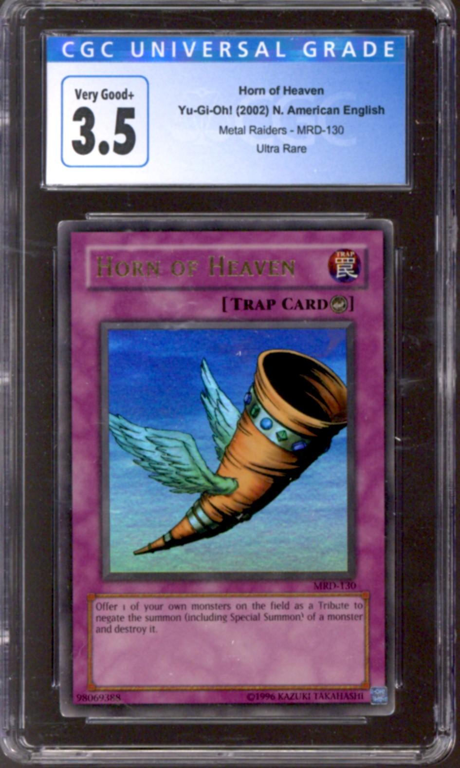 Yu-Gi-Oh Metal Raiders Horn Of Heaven MRD-130 CGC 3.5 | DA Card World