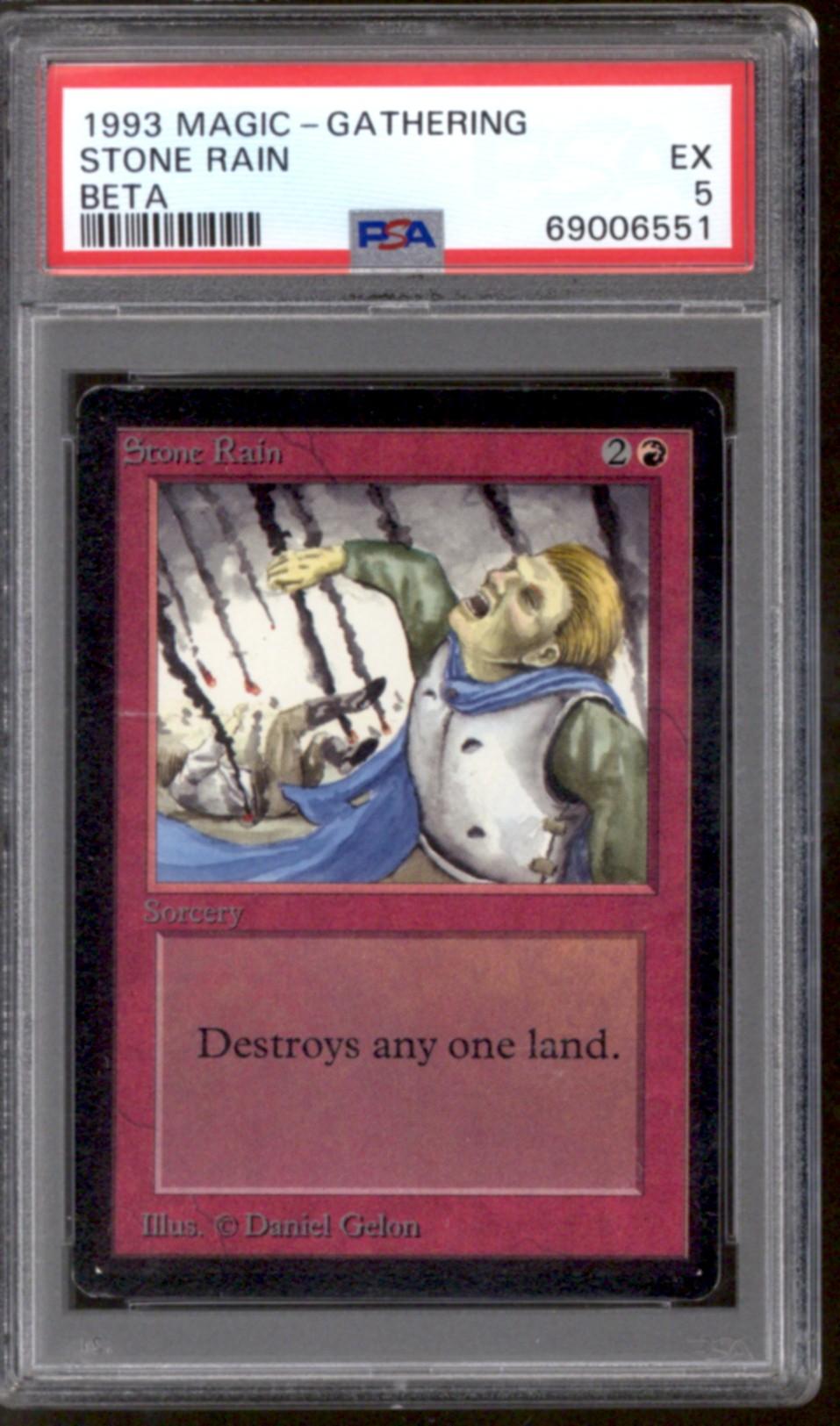 Magic the Gathering Beta Stone Rain PSA 5 | DA Card World