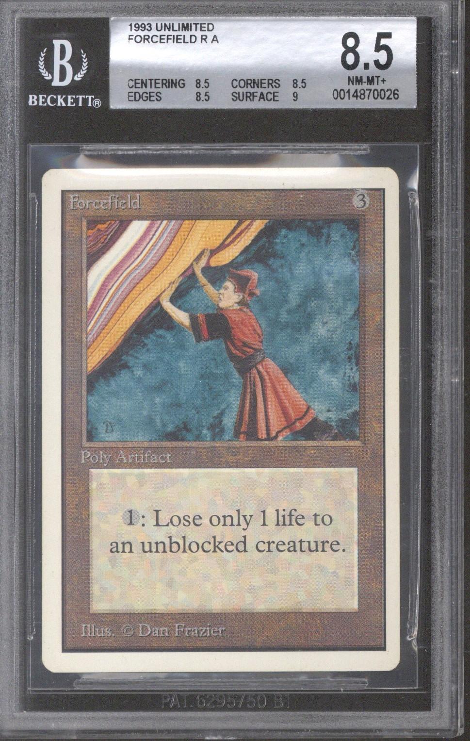 Magic the Gathering Unlimited Forcefield BGS 8.5 (8.5, 8.5, 8.5, 9 ...