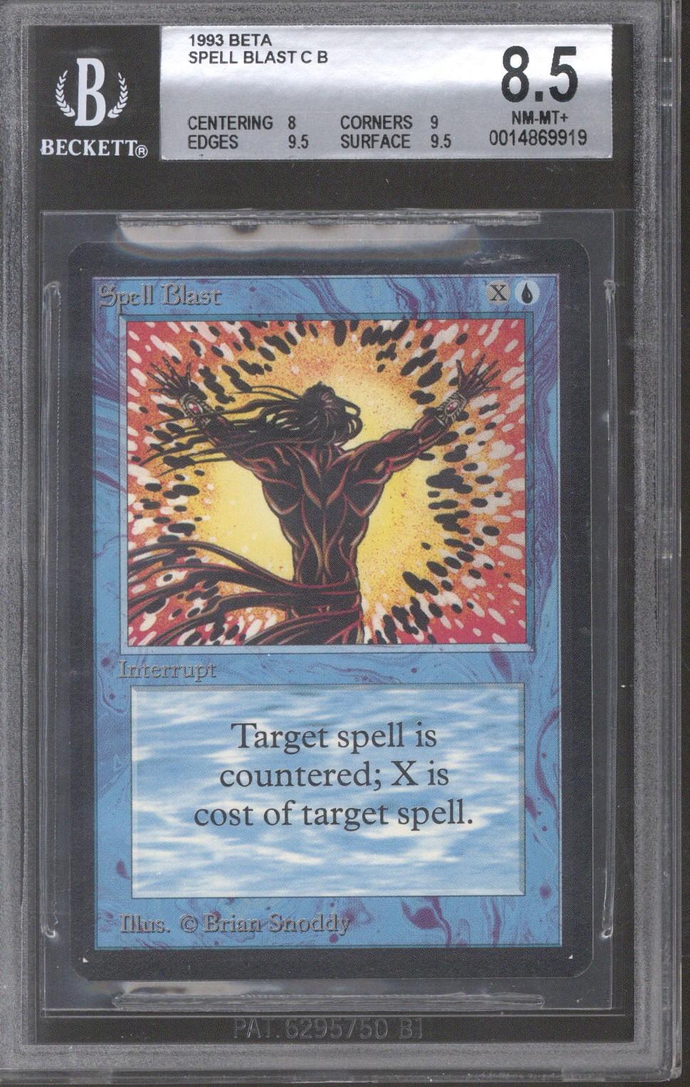 Magic the Gathering Beta Spell Blast BGS 8.5 (8, 9, 9.5, 9.5) | DA Card ...