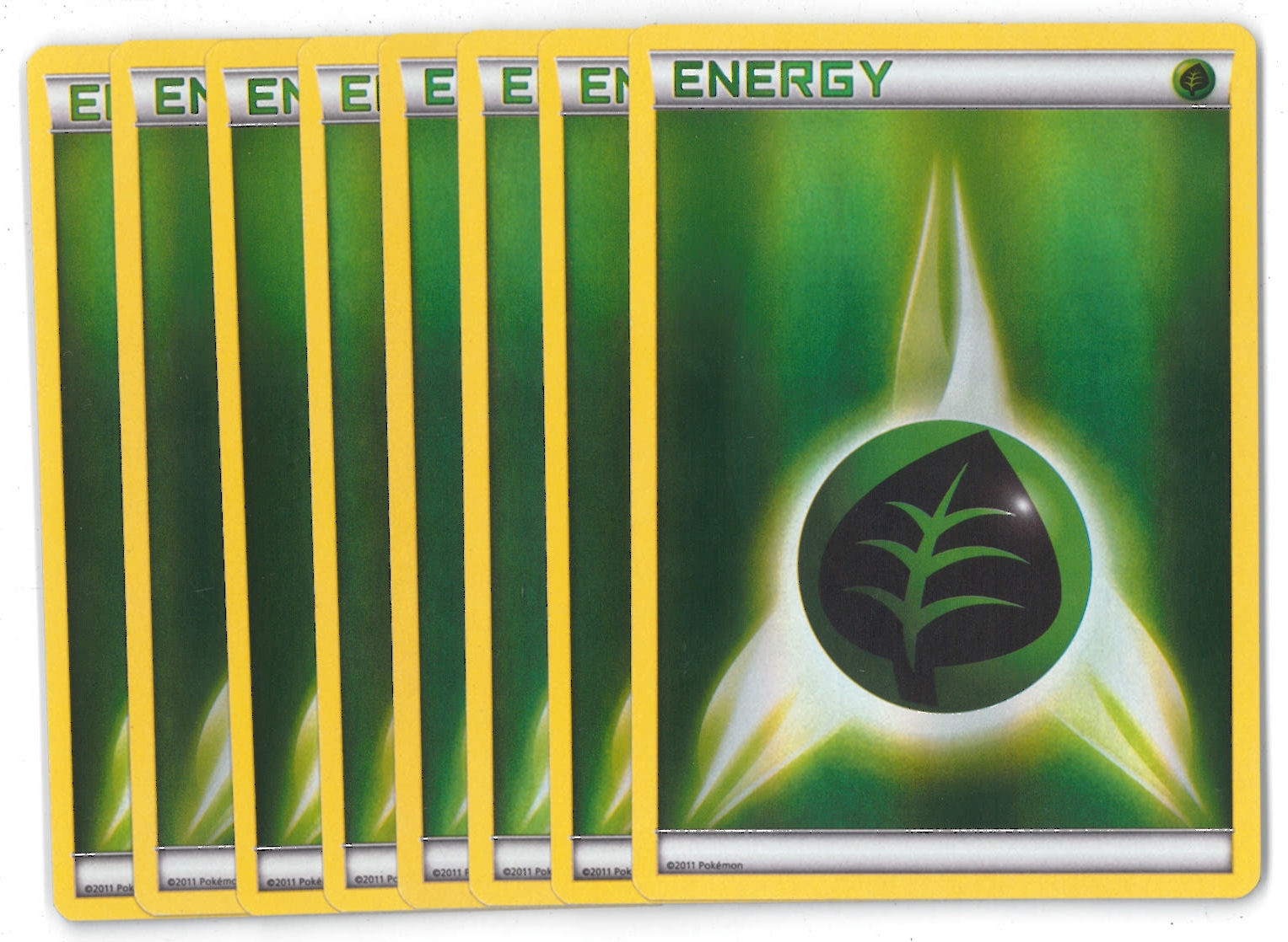 Pokemon FULL-ART FOIL Leaf Energy X8 - NEAR MINT (NM) | DA Card World