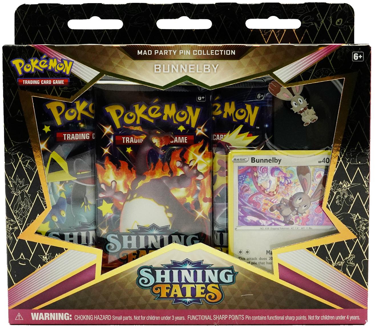 Pokemon Shining Fates Mad Party Pin Collection - Bunnelby | DA Card World