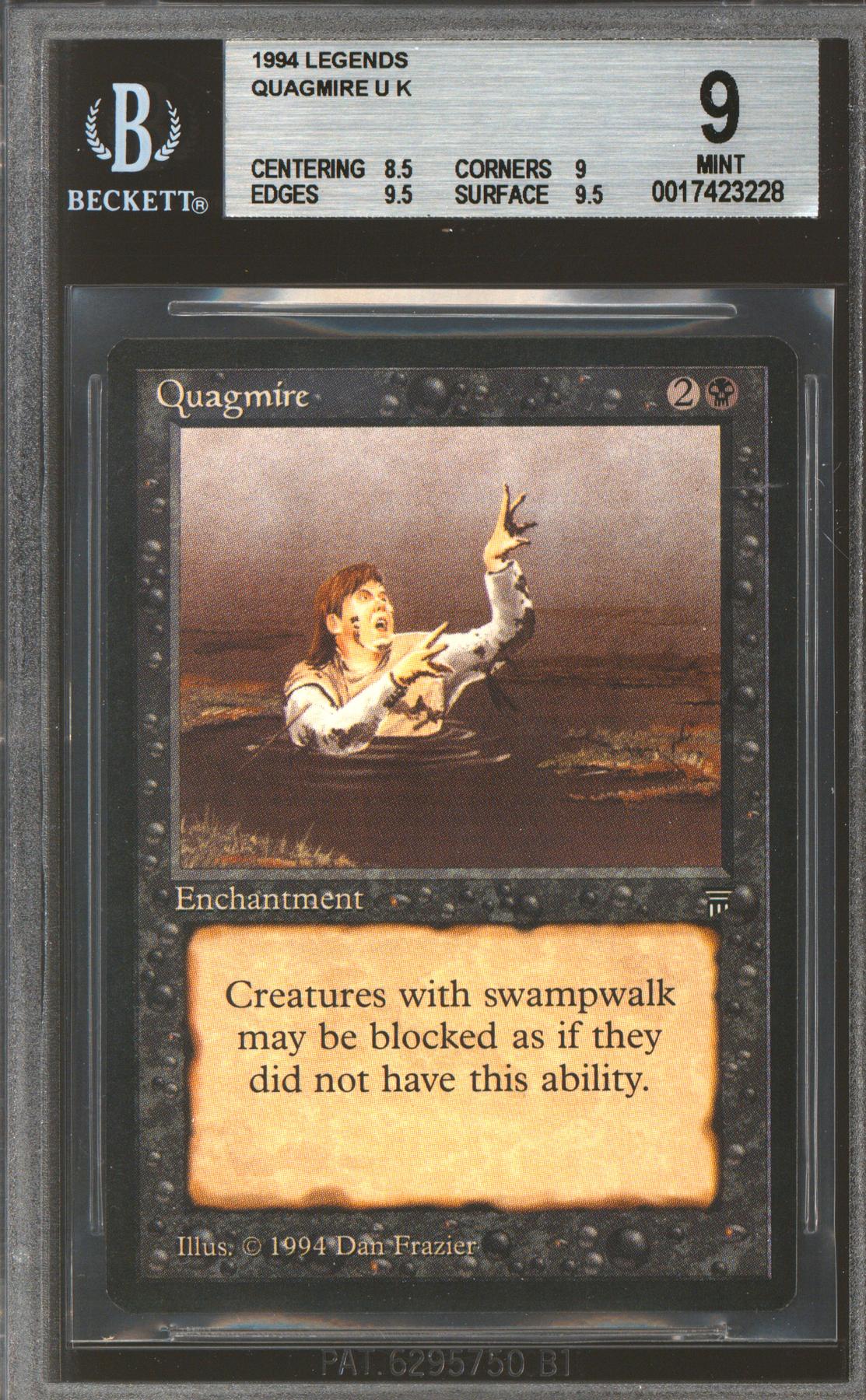 Magic the Gathering Legends Quagmire BGS 9 (8.5, 9, 9.5, 9.5) NEAR MINT ...