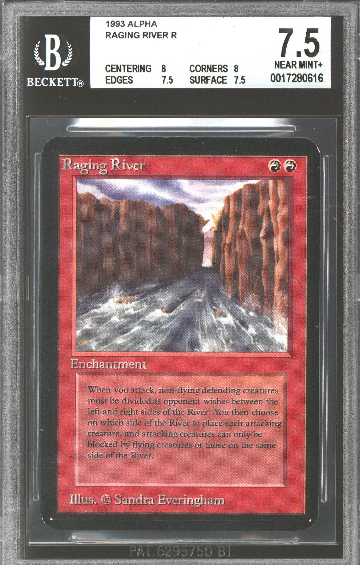 Magic the Gathering Alpha Raging River BGS 7.5 (8, 8, 7.5, 7.5) LIGHTLY ...