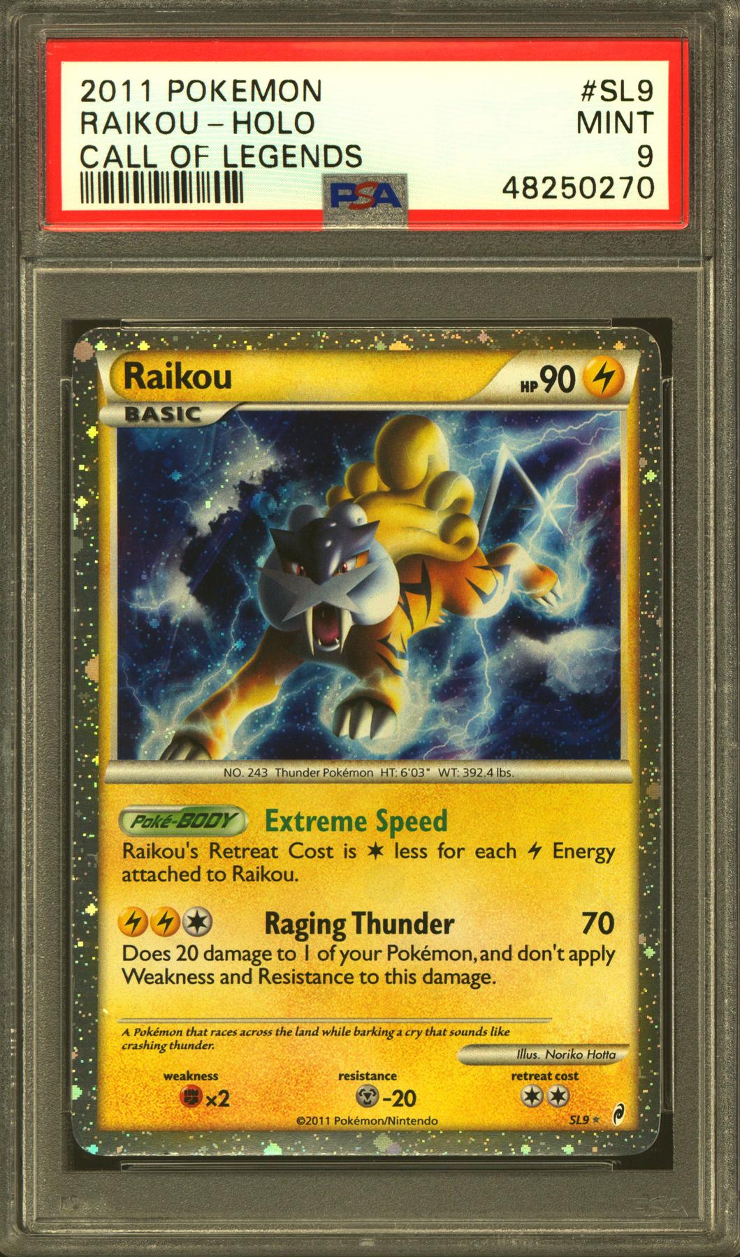 Pokemon Call of Legends Raikou SL9 PSA 9 *270 | DA Card World