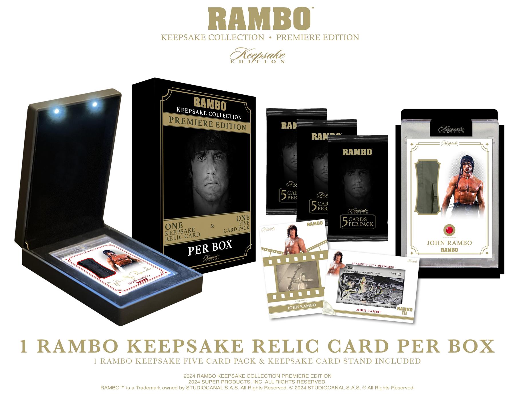 Keepsake Rambo Collection Premiere Edition Hobby 5-Box Case (Super ...
