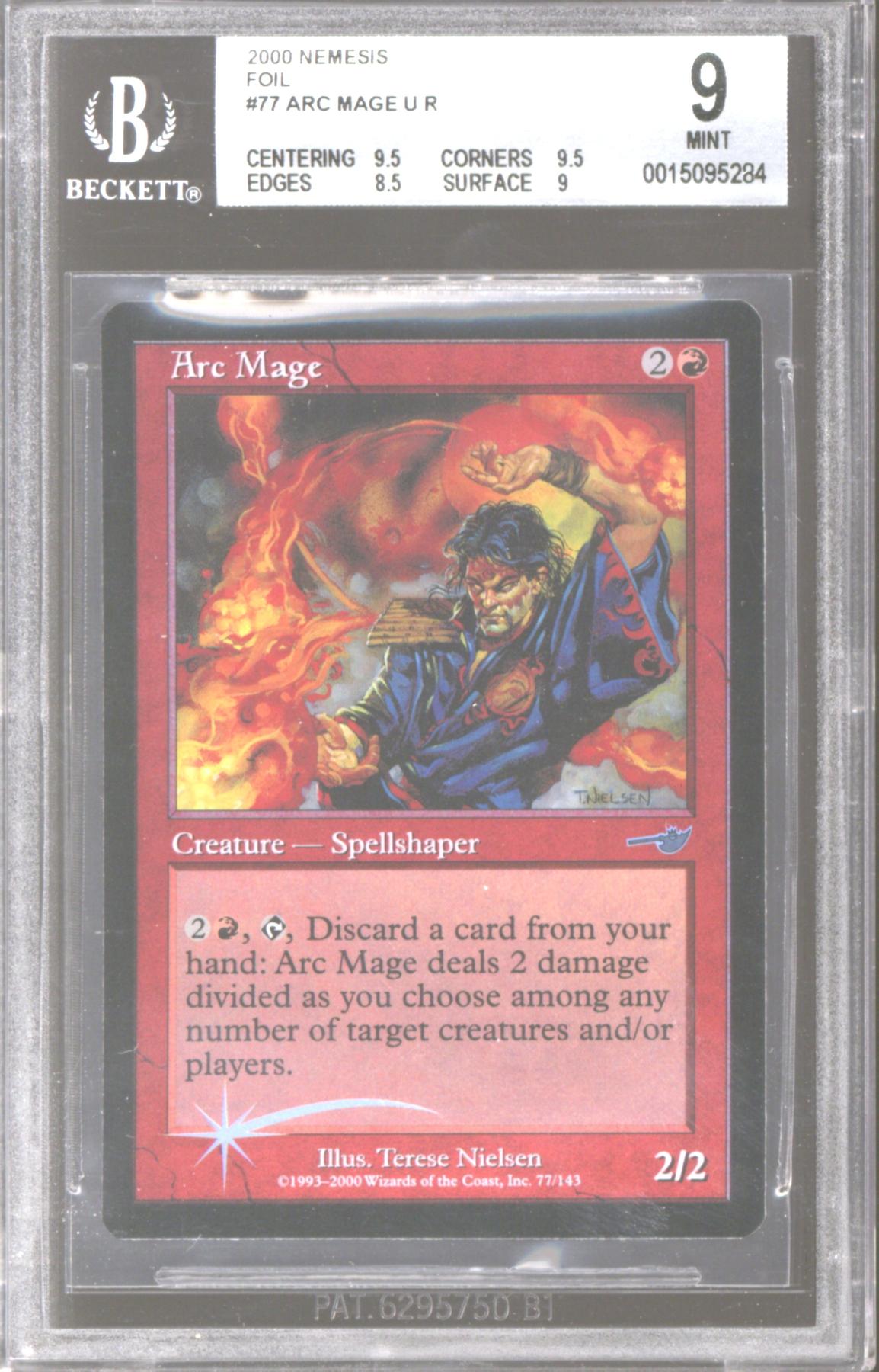Magic the Gathering Prophecy Foil Arc Mage BGS 9 (9.5, 9.5, 8.5, 9 ...