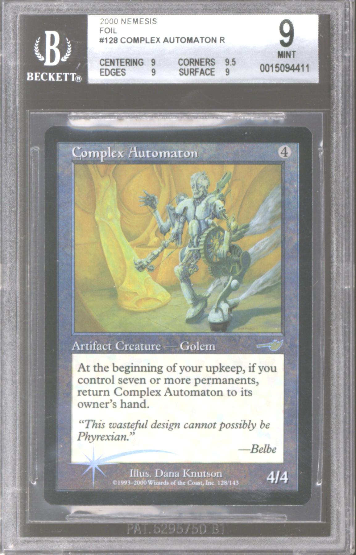 Magic the Gathering Nemesis Foil Complex Automaton BGS 9 (9, 9.5, 9, 9 ...