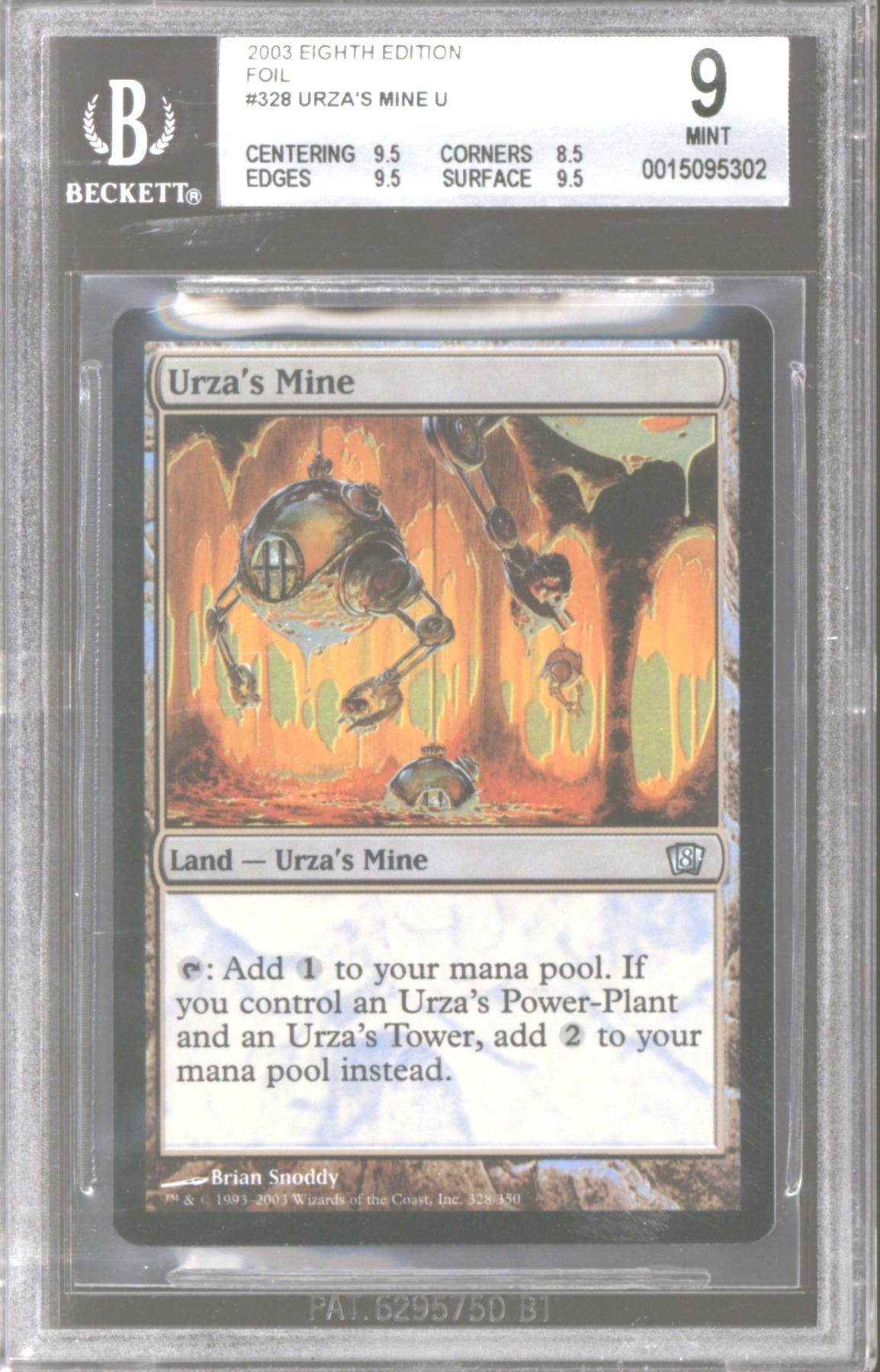 Magic the Gathering 8th Edition Eighth Ed Foil Urza's Mine BGS 9 (9.5 ...