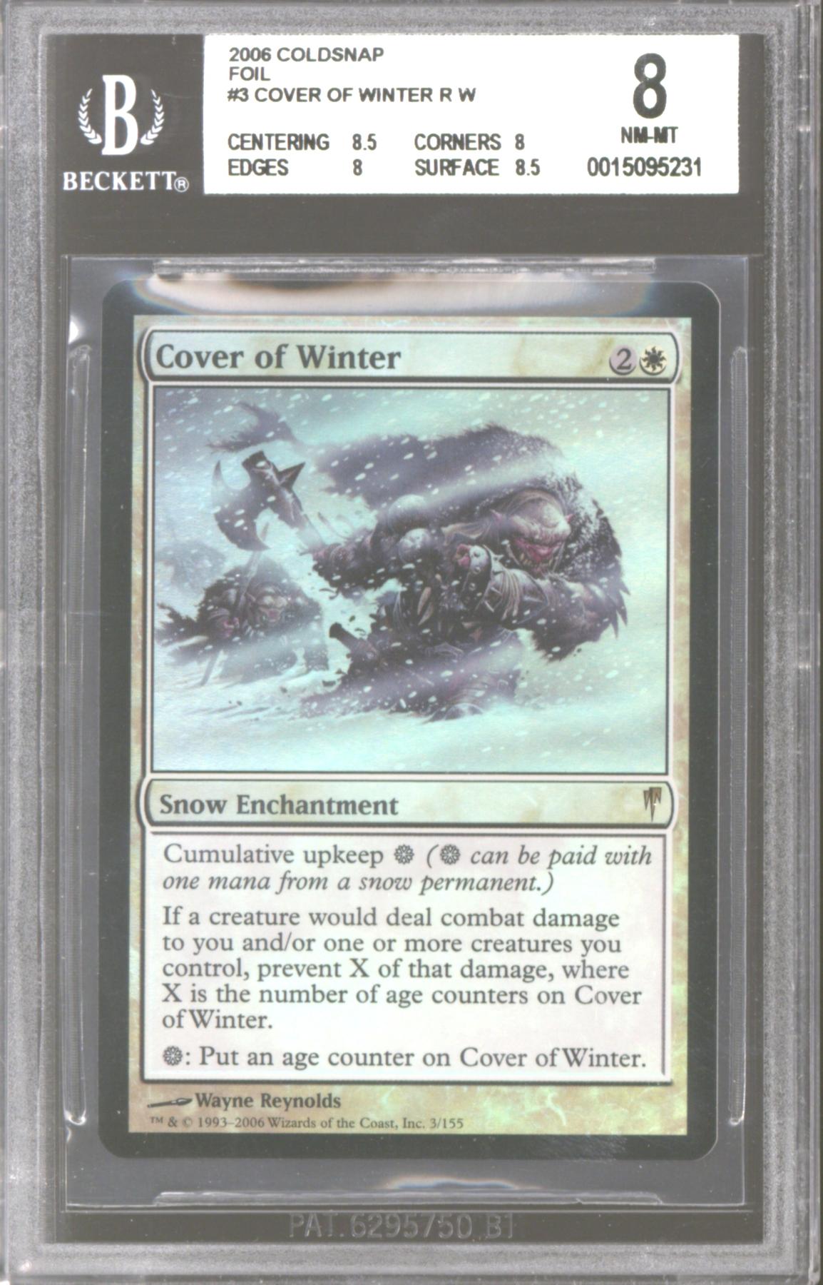 Magic the Gathering Coldsnap Foil Cover of Winter BGS 8 (8.5, 8, 8, 8.5 ...