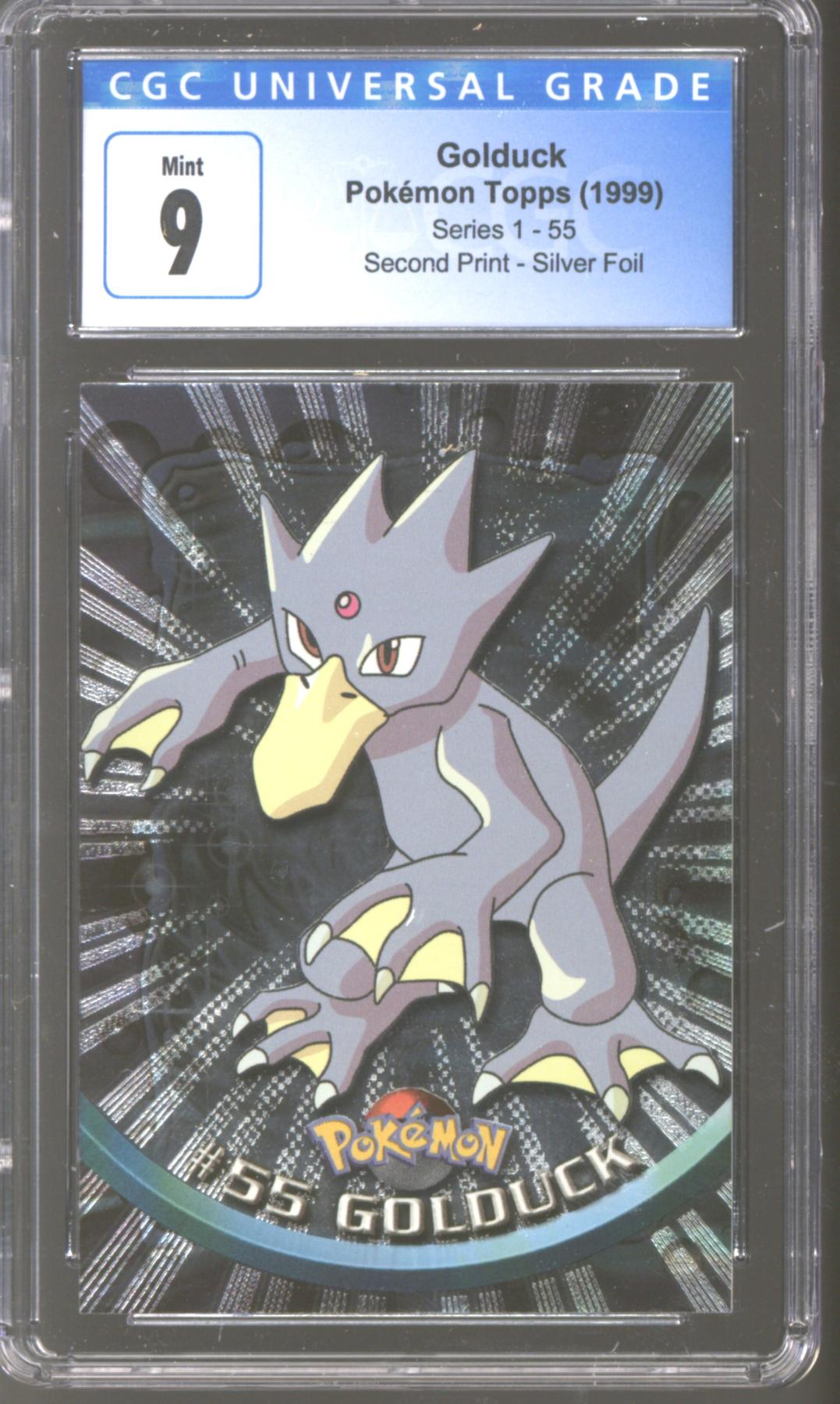 Pokemon Topps Series 1 Silver Foil Golduck 55 CGC 9 | DA Card World