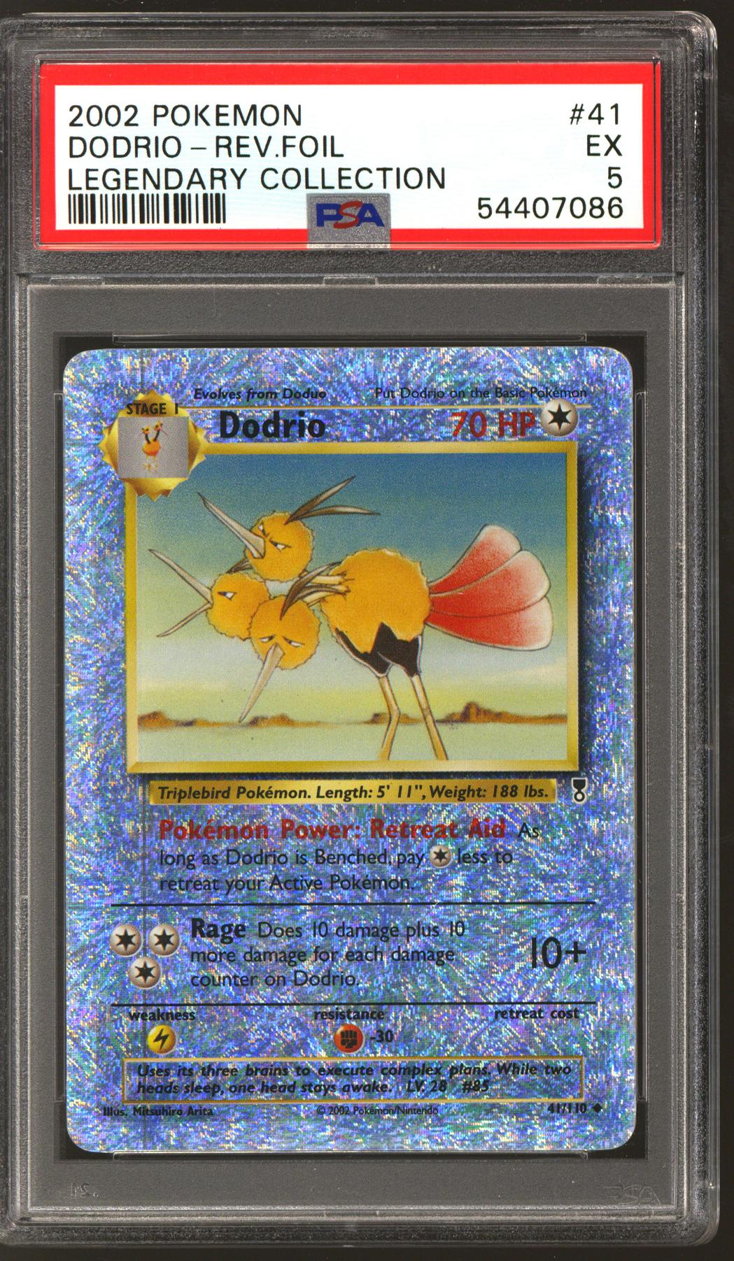 Pokemon Legendary Collection Reverse Holo Foil Dodrio 41/110 PSA 5 | DA ...