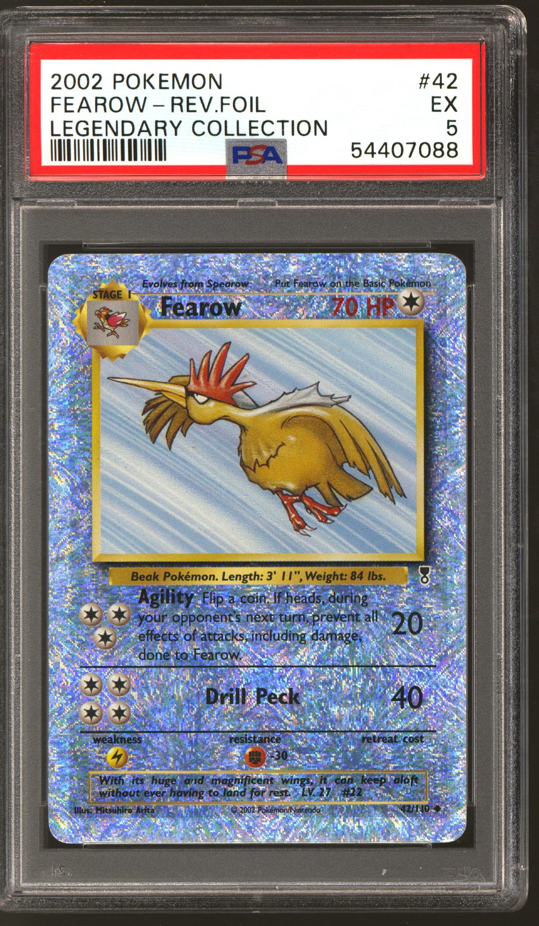 Pokemon Legendary Collection Reverse Holo Foil Fearow 42/110 PSA 5 | DA ...