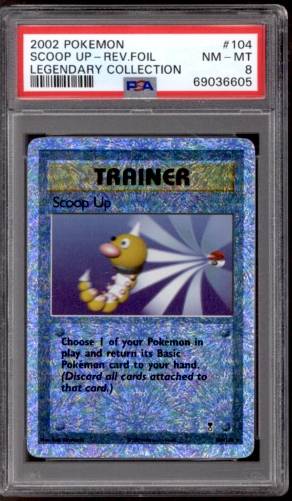 Pokemon Legendary Collection Reverse Holo Foil Scoop Up 104/110 PSA 8 ...