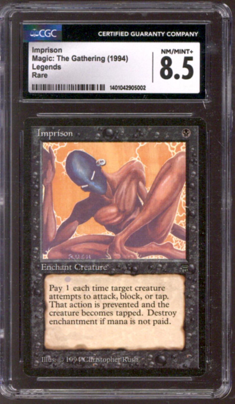 Magic the Gathering Legends Imprison CGC 8.5 DISAVOWED CARD NEAR MINT ...