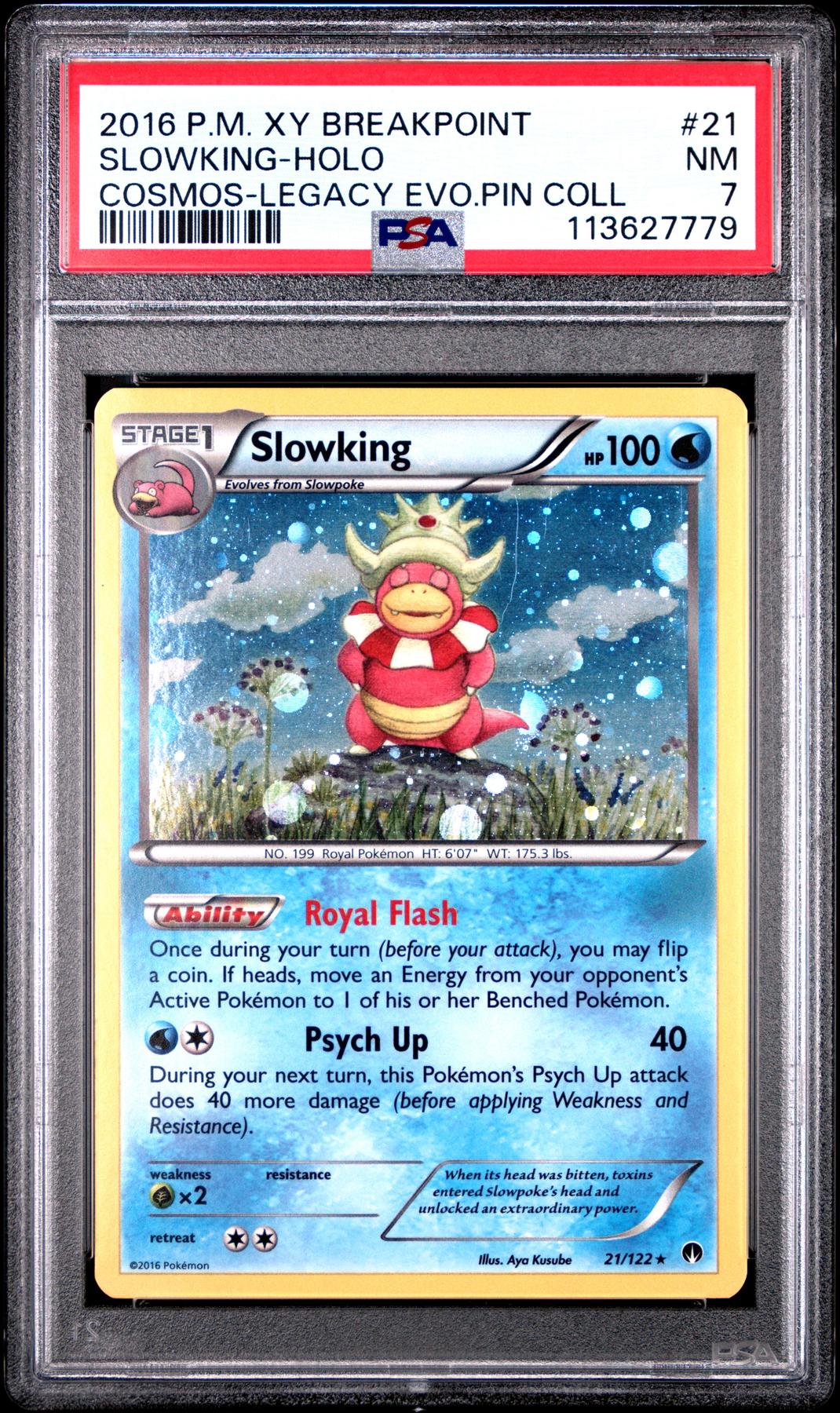 Pokemon XY Breakpoint Legacy Evolution Pin Collection Slowking 21/122 ...