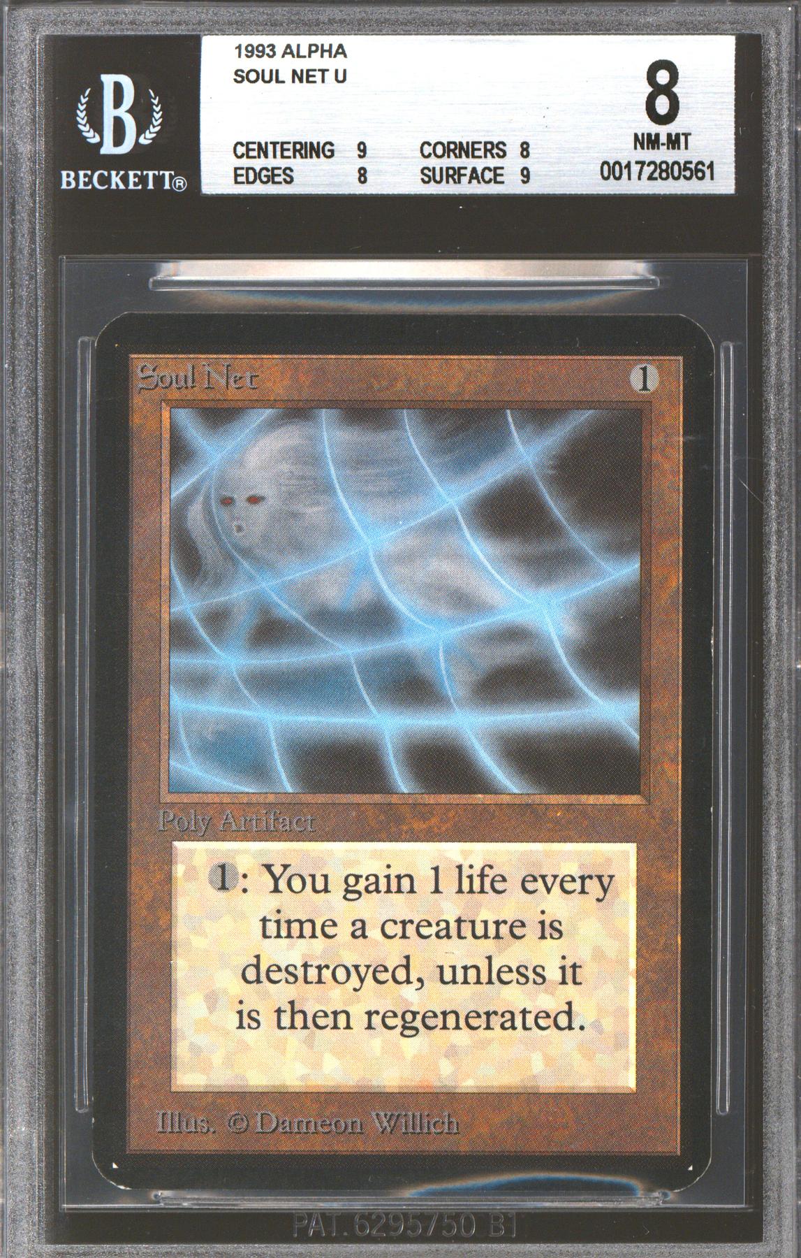Magic the Gathering Alpha Soul Net BGS 8 (9, 8, 8, 9) NEAR MINT NM | DA ...