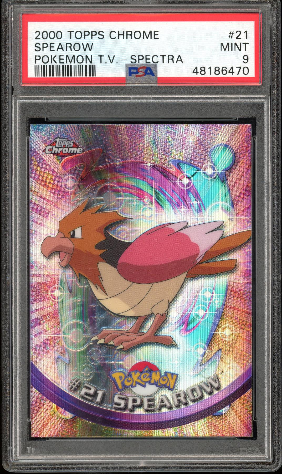 Pokemon Topps Chrome Spectra Spearow #21 PSA 9 | DA Card World