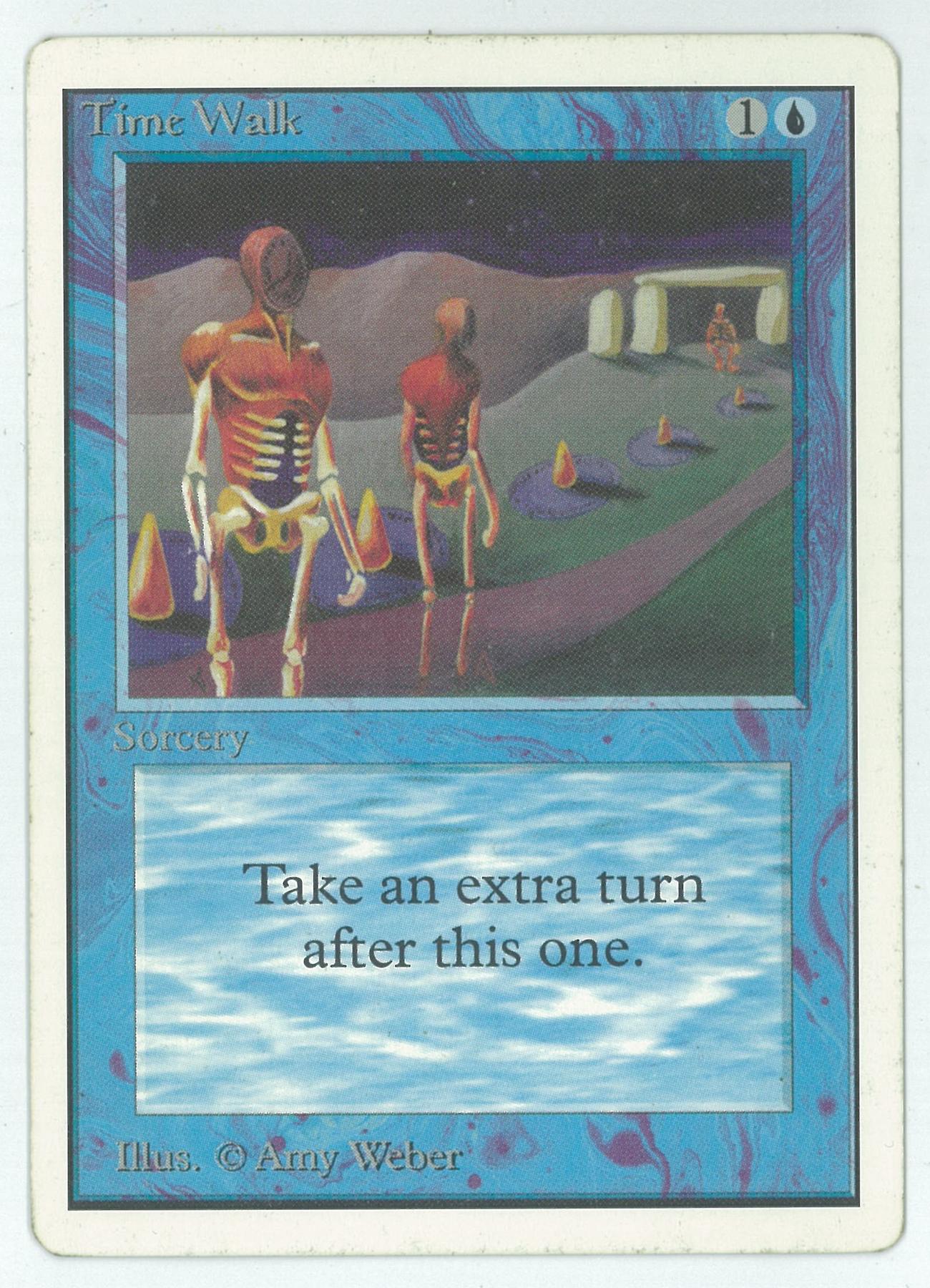 Magic the Gathering Unlimited Single Time Walk - MODERATE PLAY (MP ...