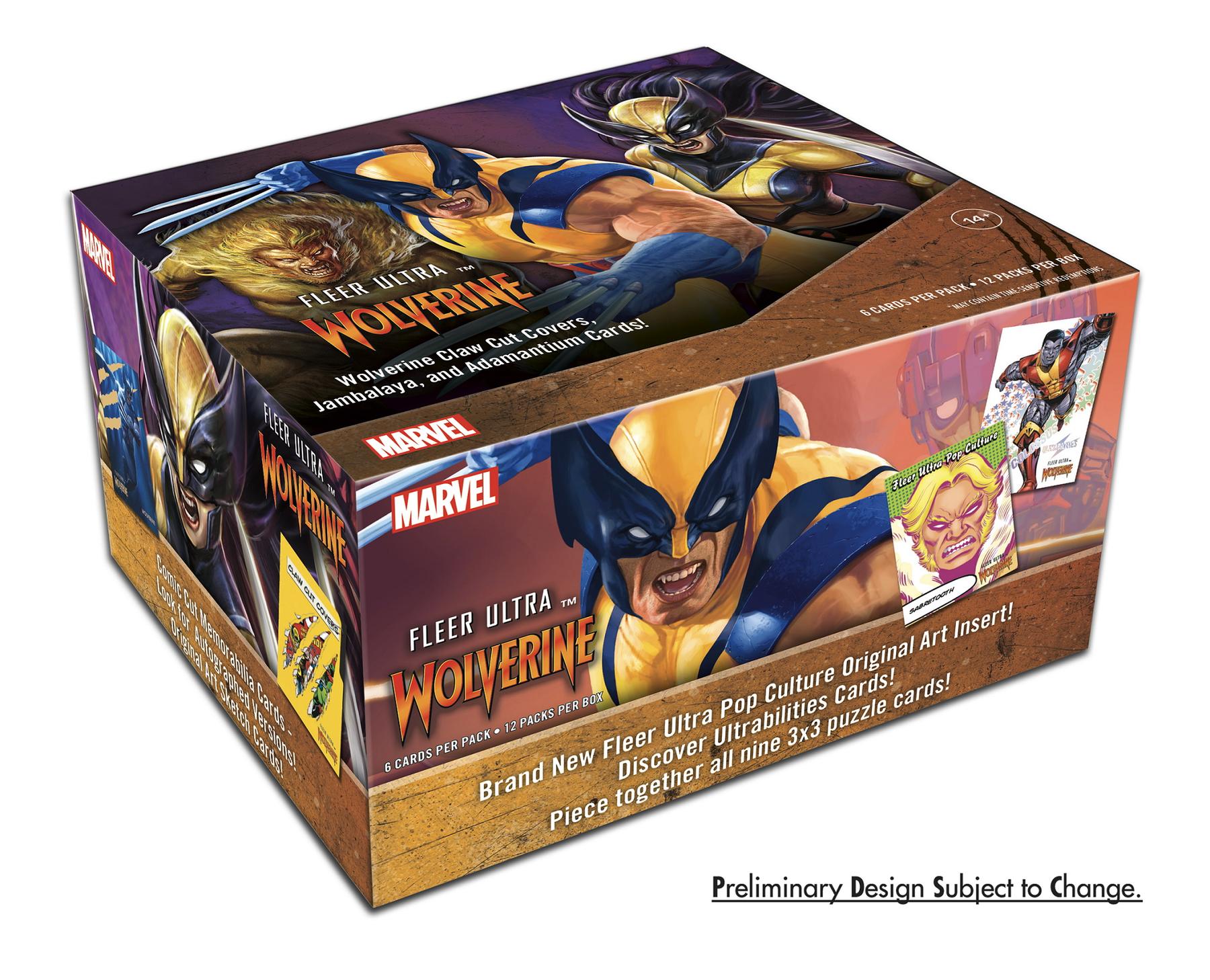 Marvel Fleer Ultra Wolverine Trading Cards Hobby 12-Box Case (Upper ...