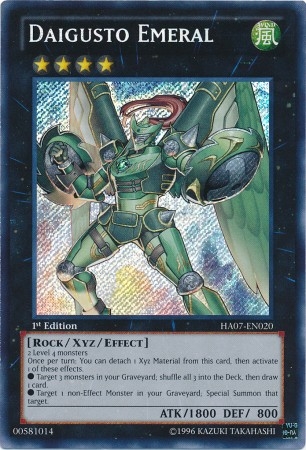 Yu-Gi-Oh Hidden Arsenal 7 Single Daigusto Emeral Secret Rare - SLIGHT ...